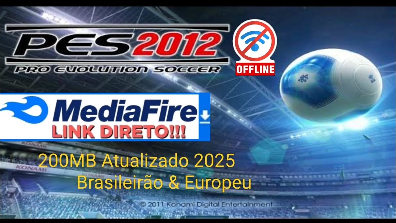 Pes 2012 MOD 2025 Android jogo offline link direto - YouTube