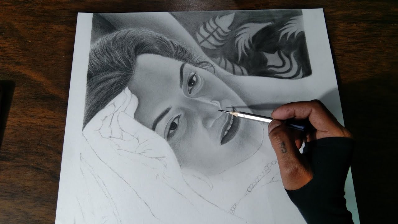 how to draw rose Titanic girl 🥰 - YouTube