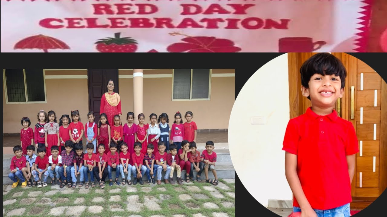 Red day celebration in my school - YouTube