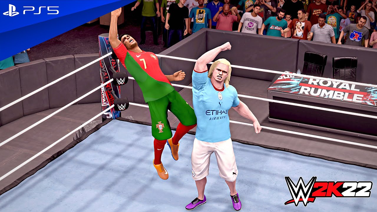 WWE 2K22 - 30 Man Football Royal Rumble Match | PS5™ [4K60] - YouTube