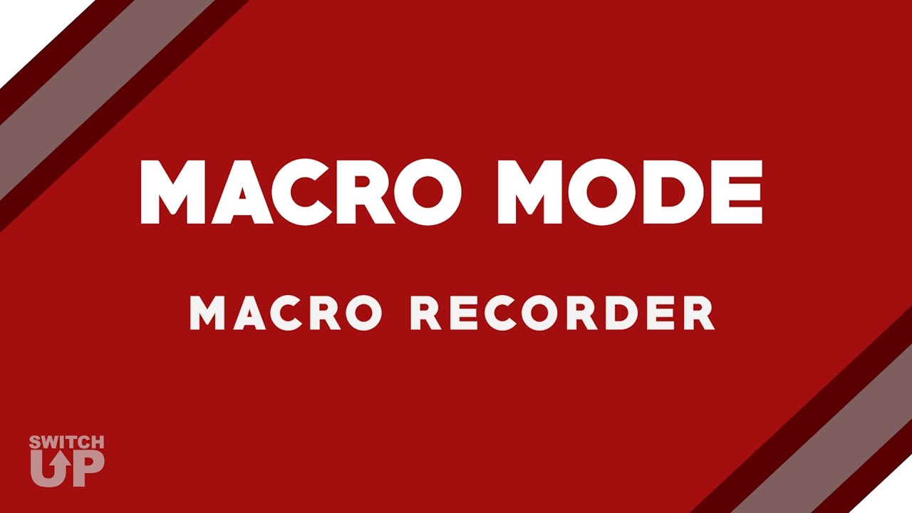 MACRO MODE ★ Macro Recorder ★ Switch Up Game Enhancer - YouTube