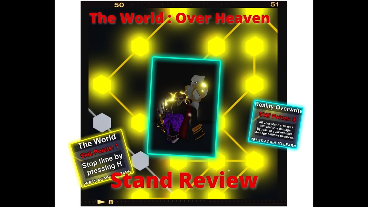 The World : Over Heaven - YBA ( Stand Review ) - YouTube