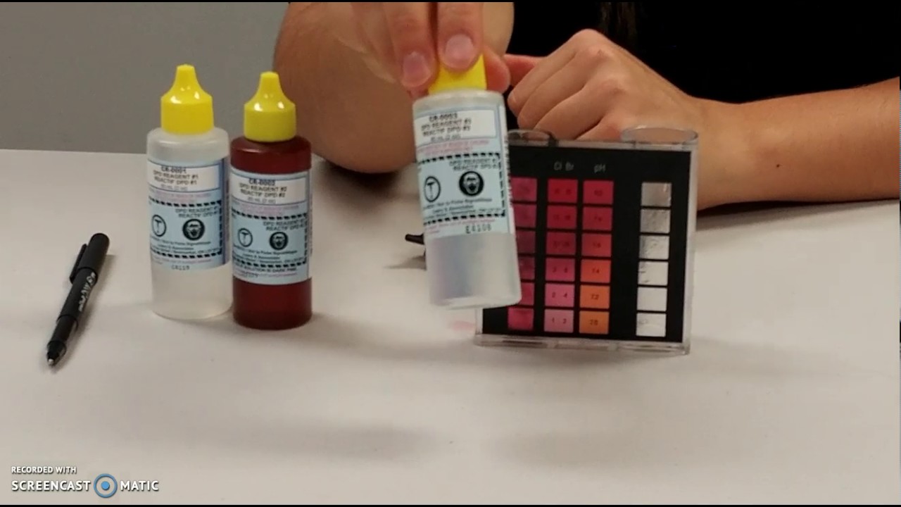 Test de chlore libre et total - YouTube