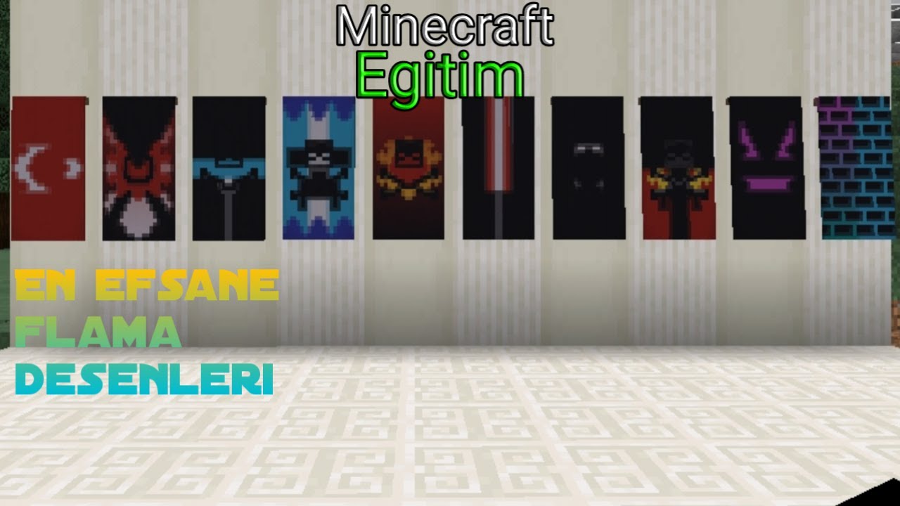 minecraft'daki en efsane en iyi 10 flama deseni - YouTube
