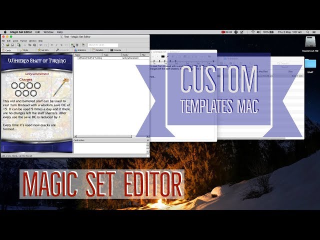 Dd Magic Set Editor Template