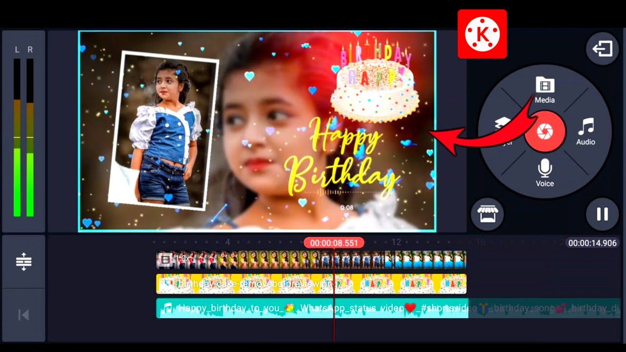 Happy Birthday Video Editing | Birthday Video Editing | Kinemaster ...