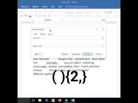 MS Word super trick How to remove extra spaces in MS Word - YouTube