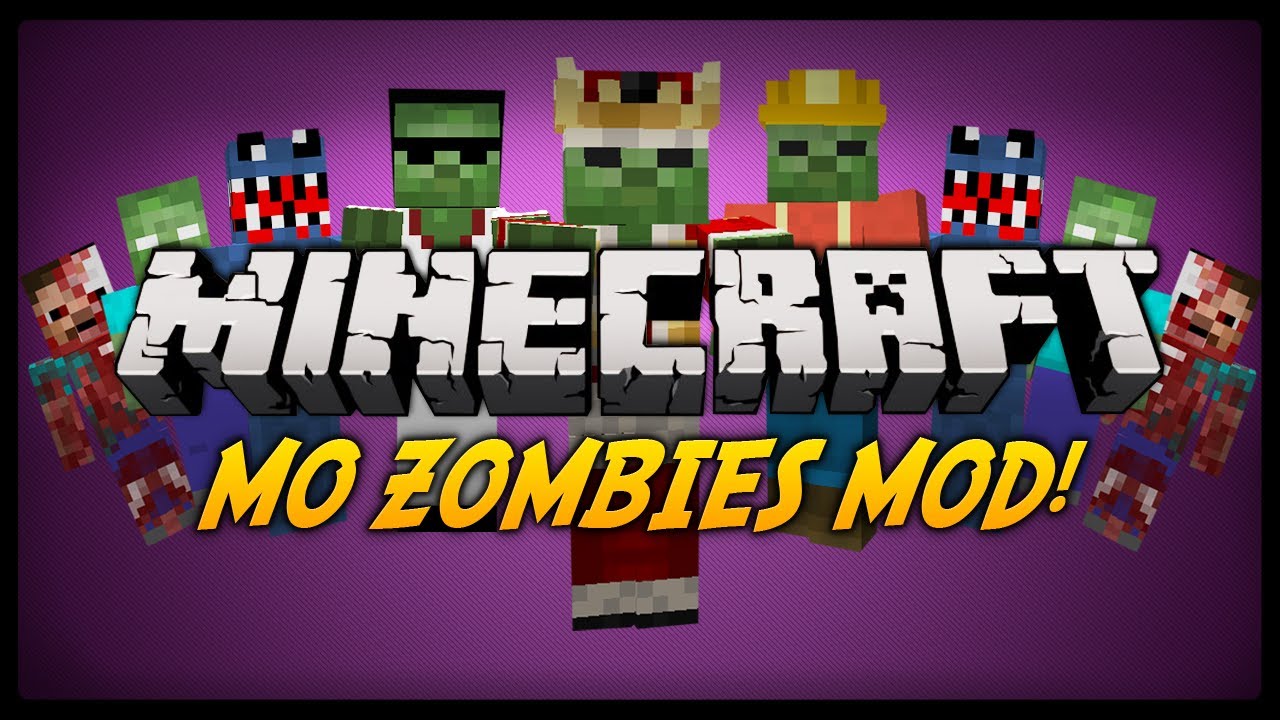 Minecraft: Mody 1.4.7 - Mo' Zombies (Wiecej Zombiakow) - YouTube