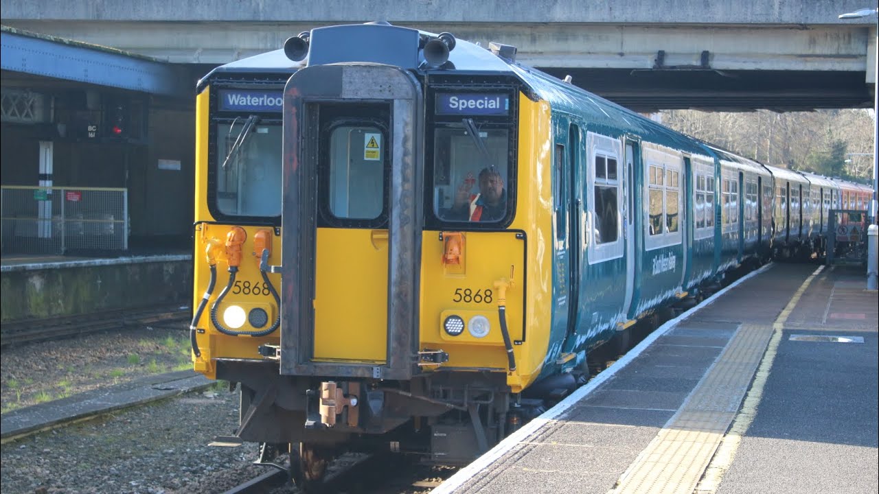 *Brand New SWR BR Livery Class 455* Trains at Bournemouth - 6/3/24 ...