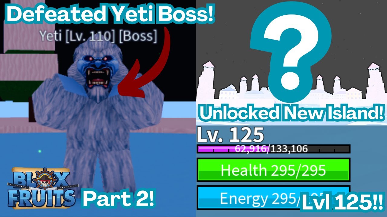 Roblox Blox Fruits Part 2 - Defeated Yeti Boss and Unlocked New Island! - YouTube