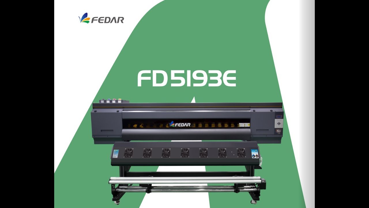 Fedar FD5193E textile sublimation printer - YouTube