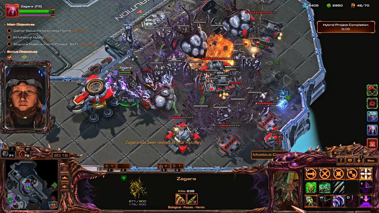 SC2 Co-Op Part and Parcel "Mass Manufacturing" Zagara GamePlay ...