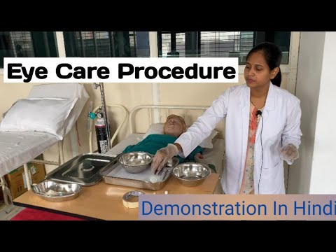 Eye care procedure/ Demonstration/ All Nursing Practical Exams - YouTube