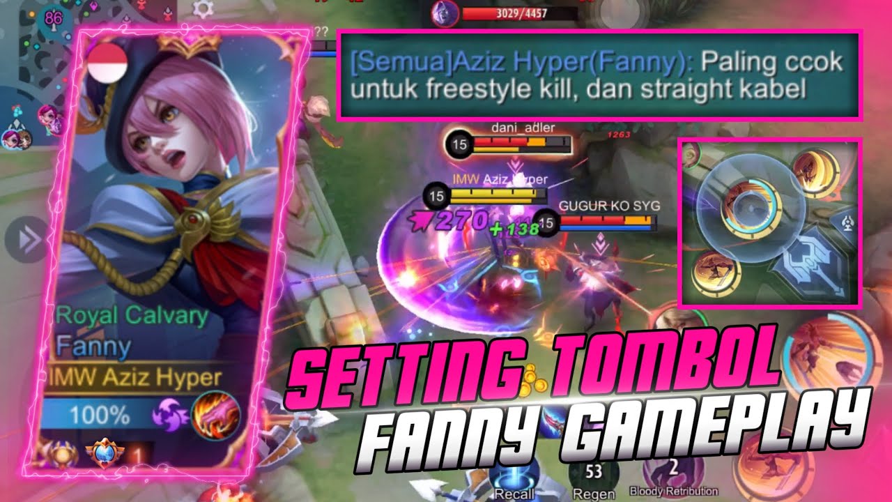 FANNY SETTING CONTROL 2023 | PENGATURAN TOMBOL SKILL | FANNY GAMEPLAY ...