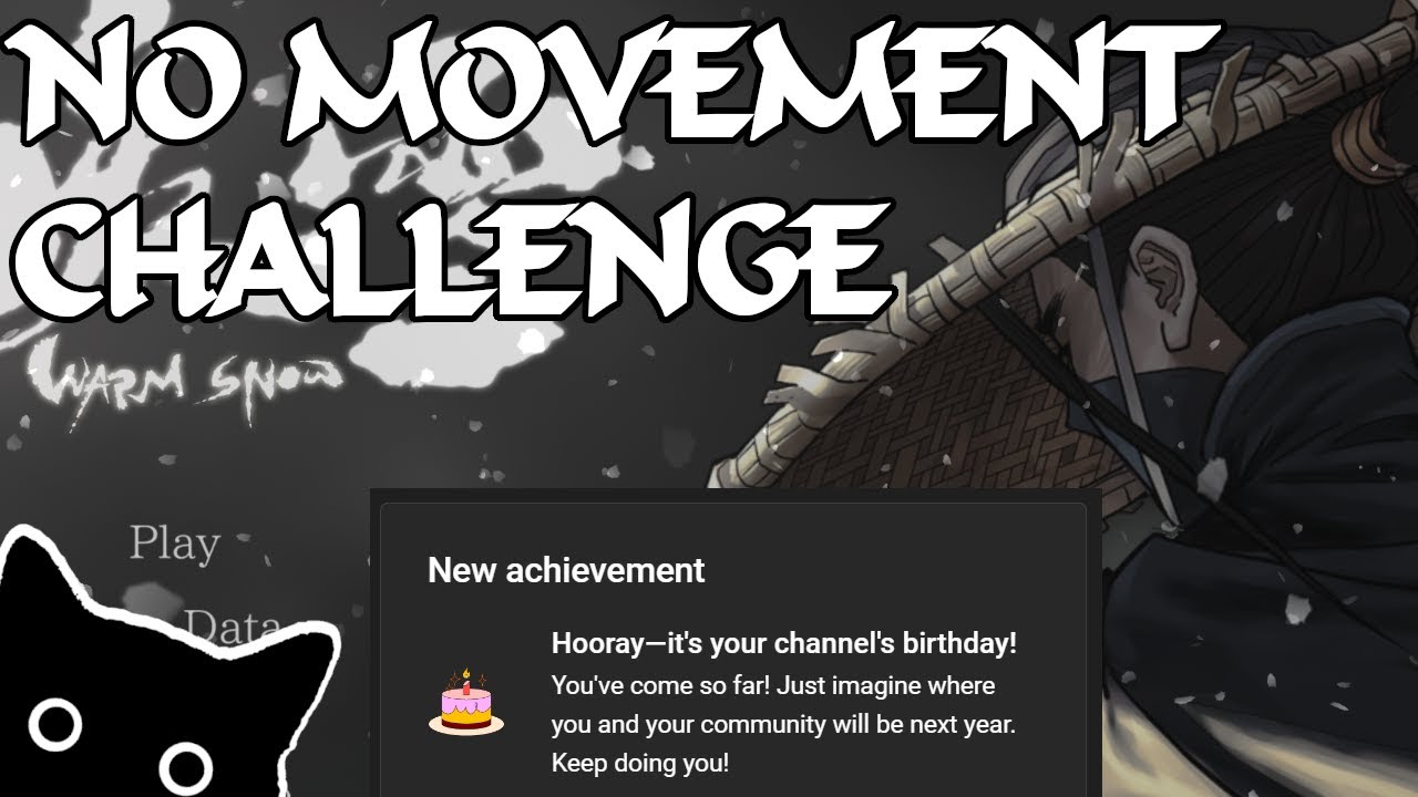 Channel Anniversary! Can I Beat Warm Snow WITHOUT MOVING Warm Snow ...