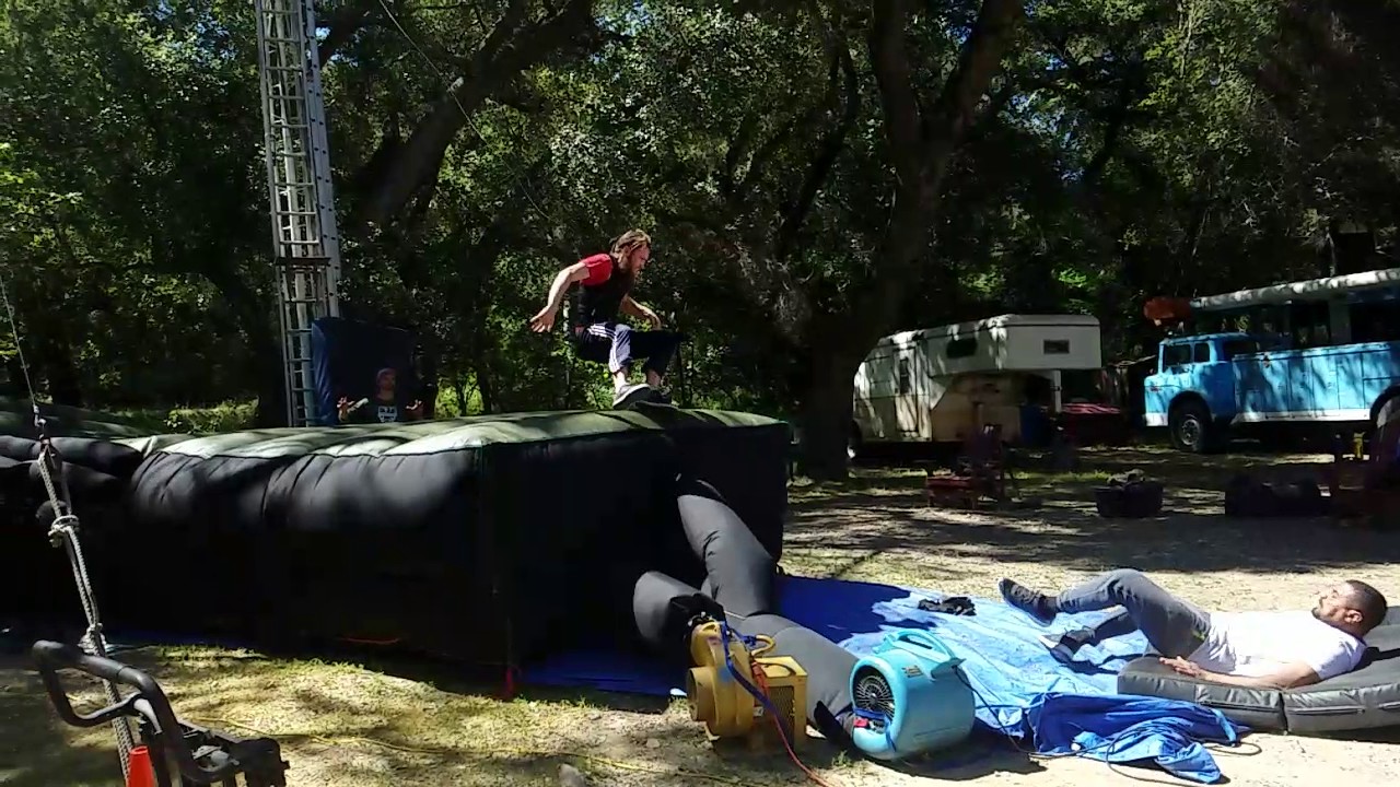 Abraham Justice stunt practice 2 - YouTube
