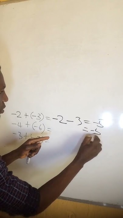How add two negative numbers - YouTube
