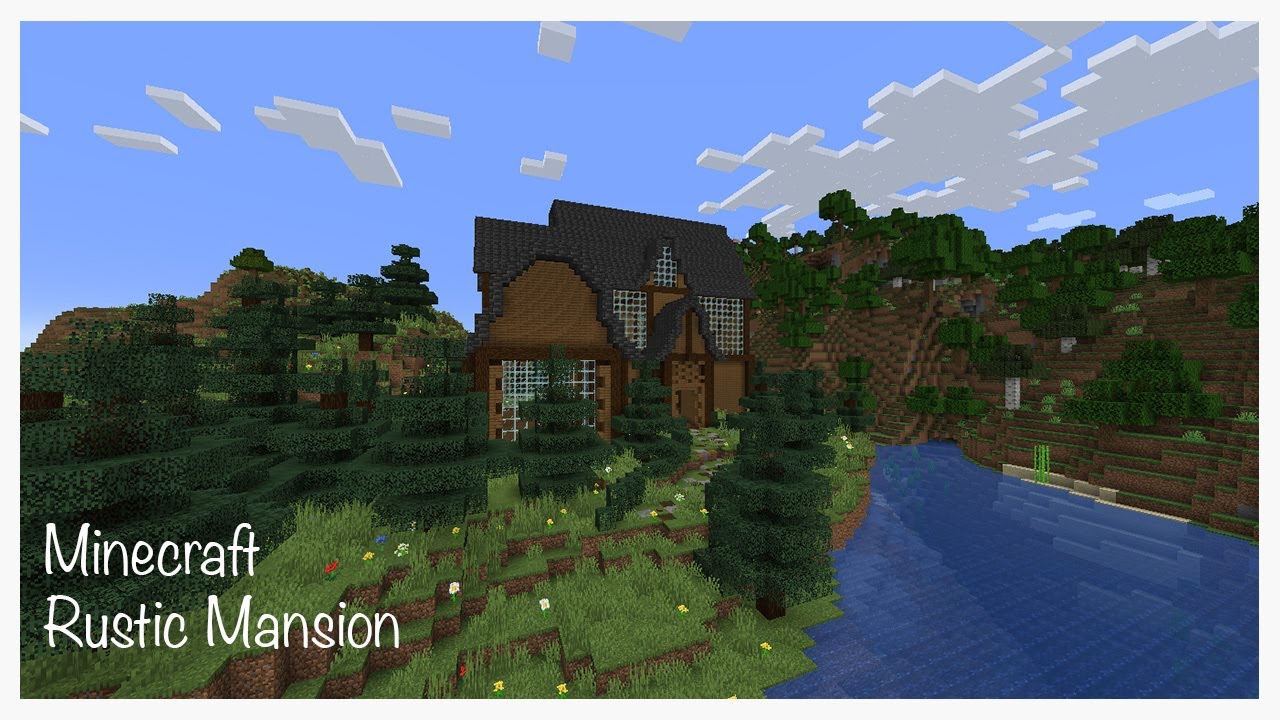 Rustic Mansion Speedbuild | Minecraft 1.20 - YouTube