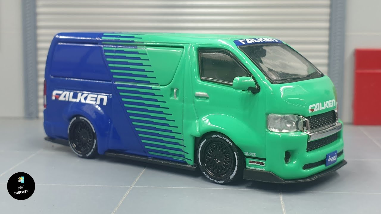 Toyota Hiace Widebody with Falken Livery by Tarmac Works | UNBOXING and ...