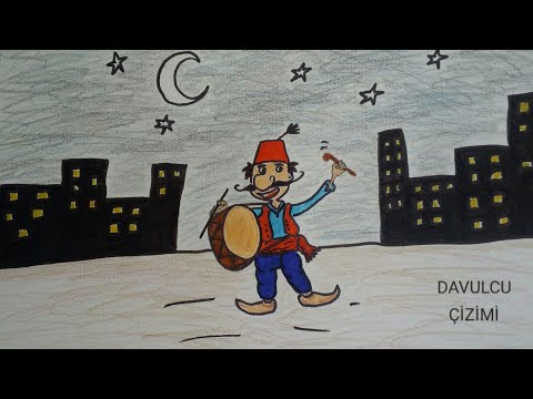 Ramazan Davulcusu Çizimi|Karikatür Çizimi 1|How to draw Ramadan Drummer