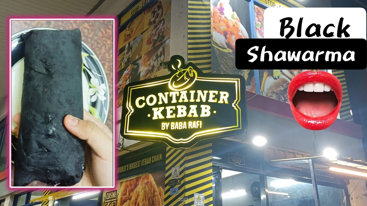BLACK Shawarma || কালো Shawarma || Container Kebab by Baba Rafi - YouTube