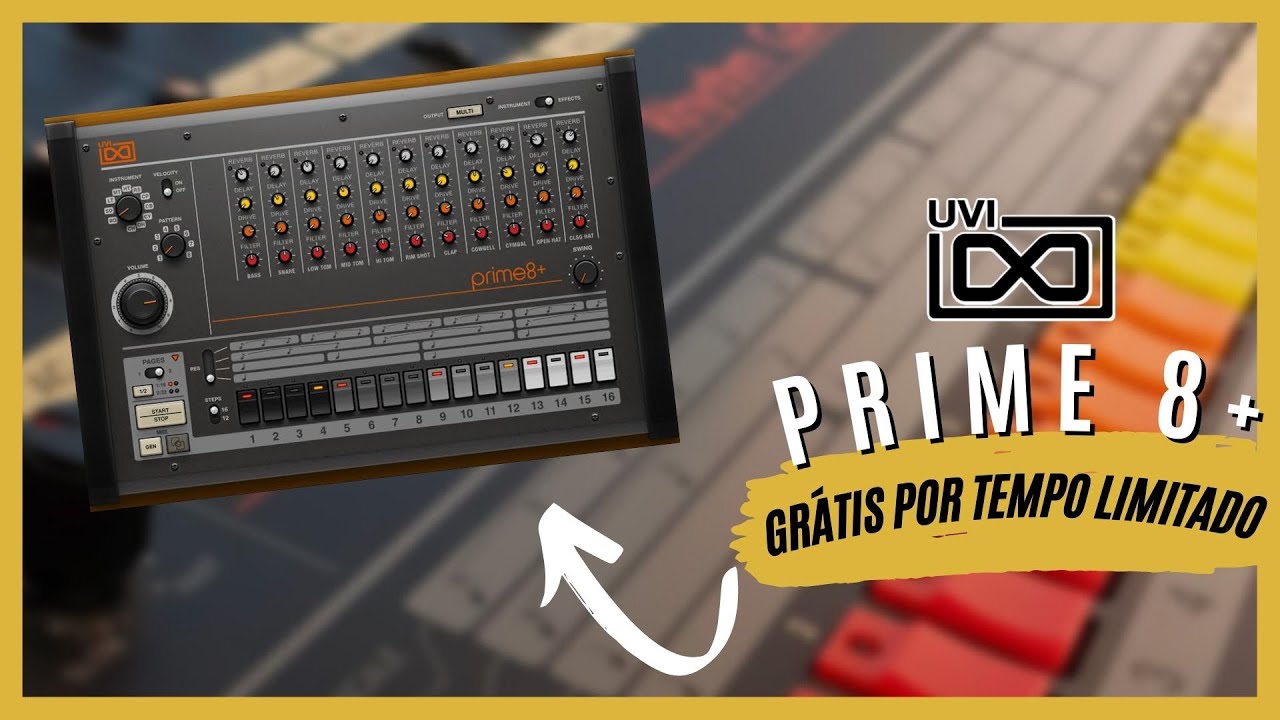 UVI Prime 8+ - O Som de Bateria dos Anos 80 nesse Plugin GRATIS POR ...