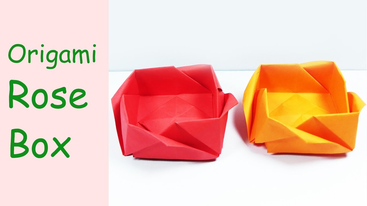 Mothers Day Gift Origami Rose Box| | DIY Paper Crafts | DIY Handmade ...