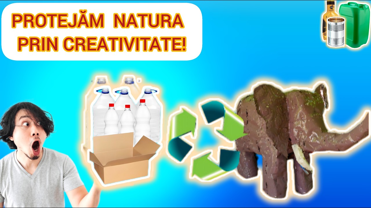 Elefant Reciclat din Carton și PET-uri: Proiect DIY Eco-Friendly - YouTube
