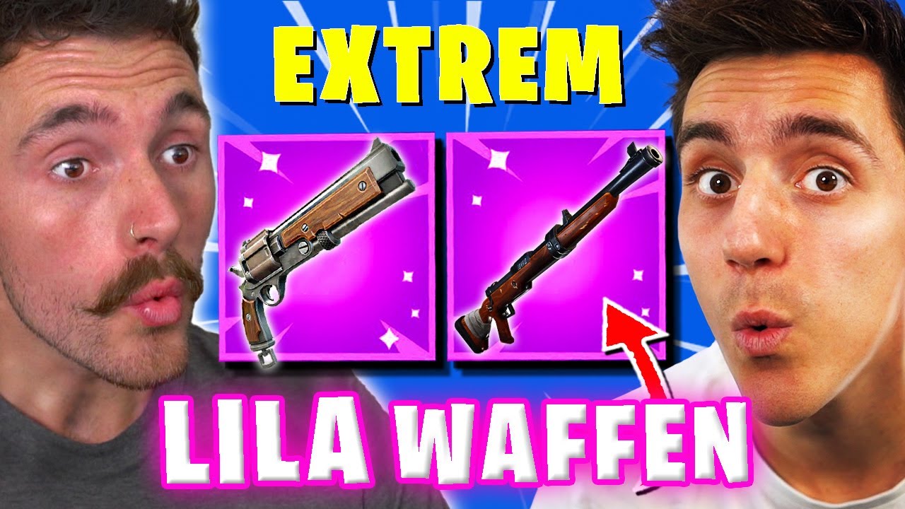Die *LILA WAFFEN EXTREM* Challenge in FORTNITE ! - YouTube