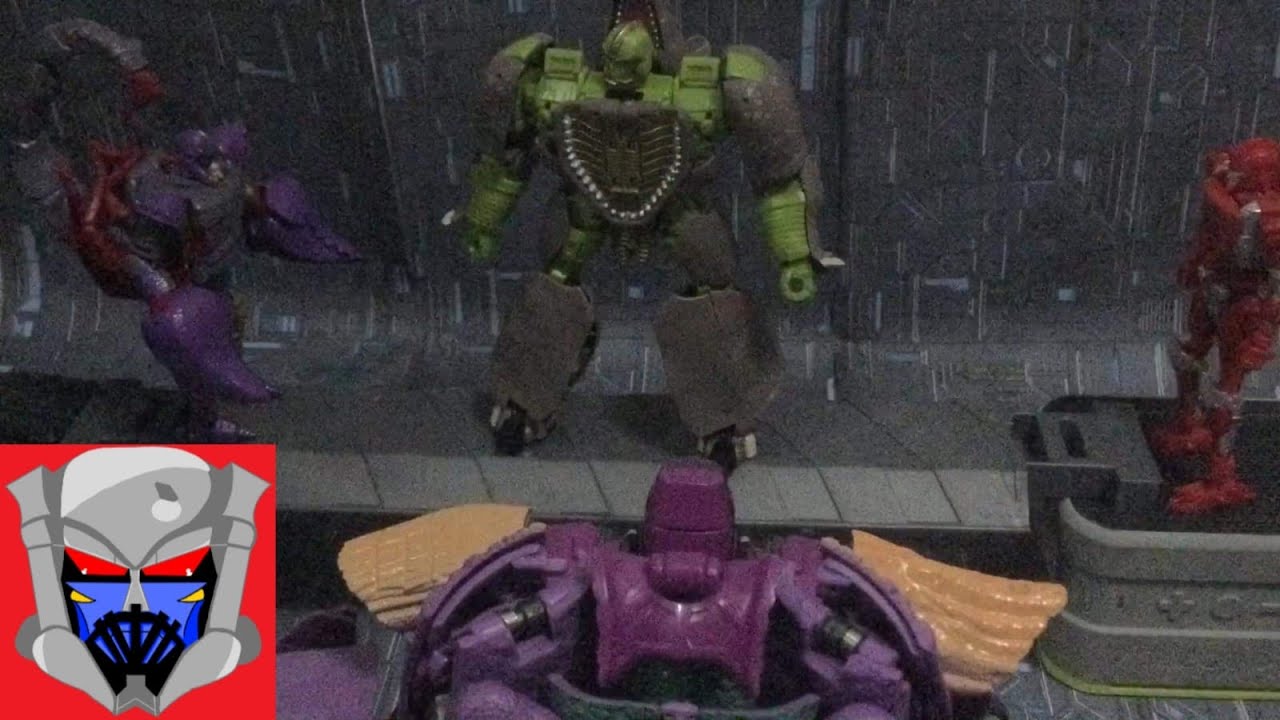 Rhinox vs Predacons Beast Wars Stop Motion - YouTube