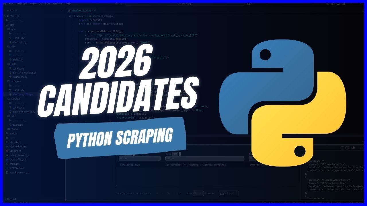 Build a Python Scraper for Peru’s 2026 Elections | Part 1 - YouTube
