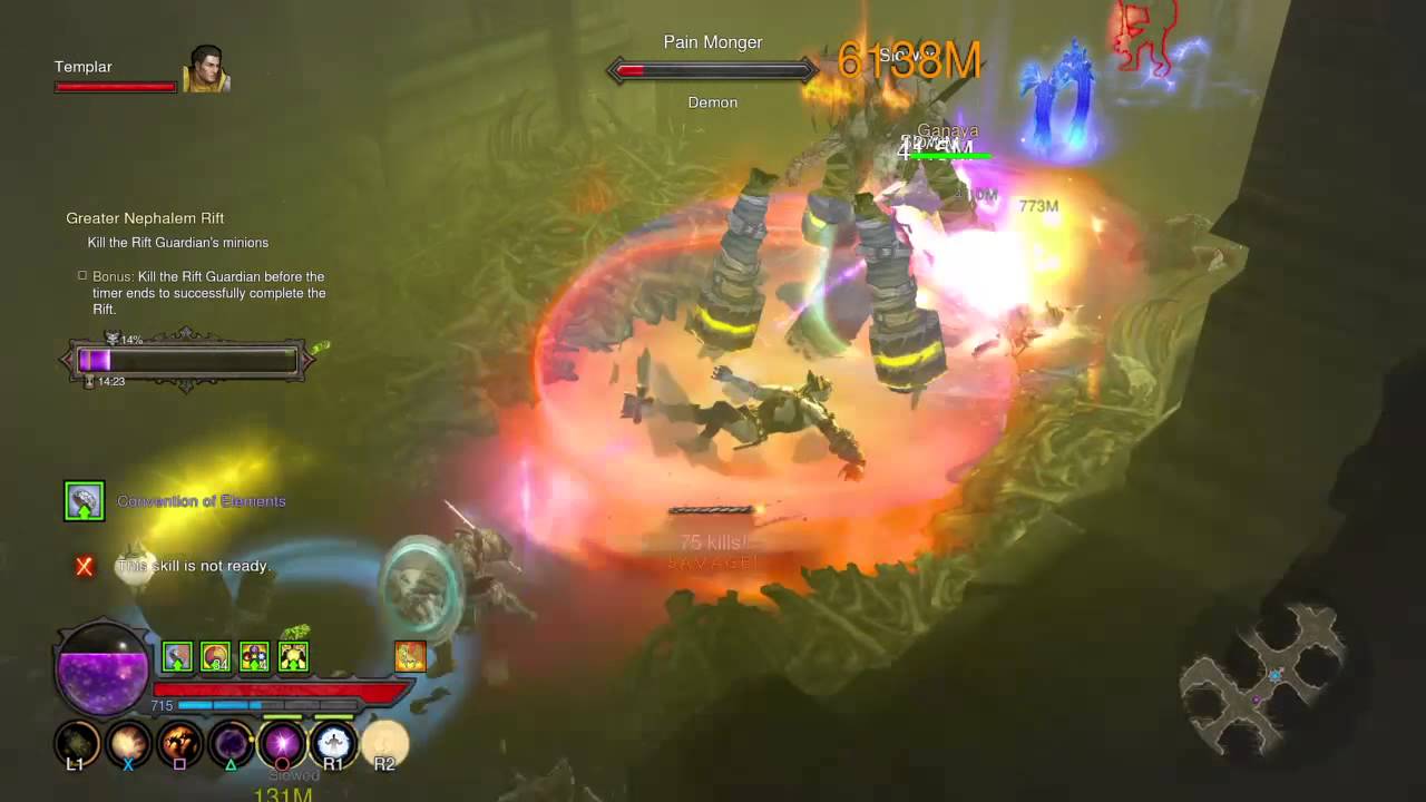 Diablo III: Ganaya - Wizard teleport build 2.4 GR50 2x - YouTube