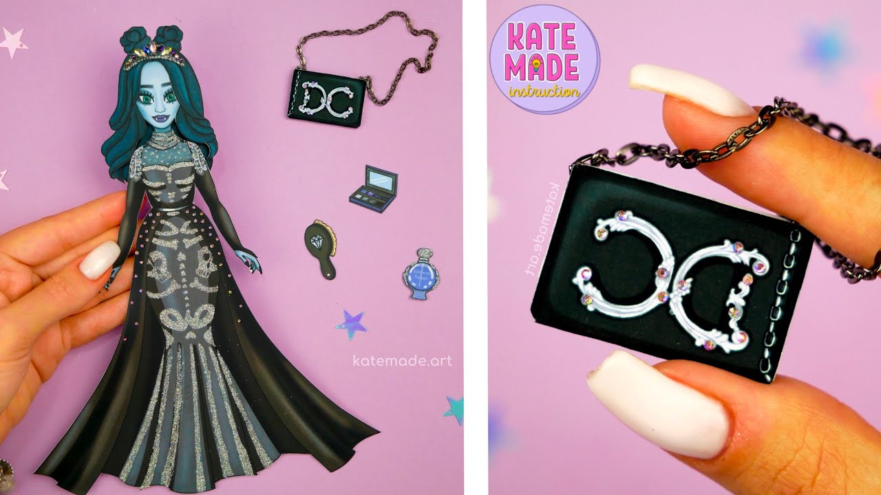 Printable Halloween outfit for paper dolls 🧛‍♀️ - YouTube