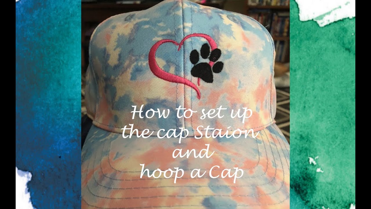 How to set up and use the cap hooping station. - YouTube