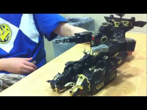 Go Go Parody Rangers - MMPR Black & Gold Edition with Dragonzord