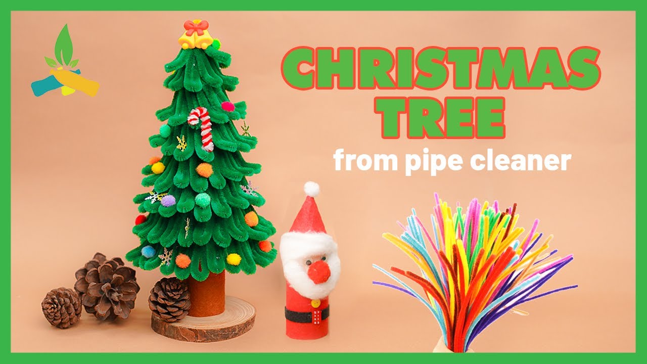 Make a Christmas Tree from Pipe Cleaner | Christmas decoration - YouTube