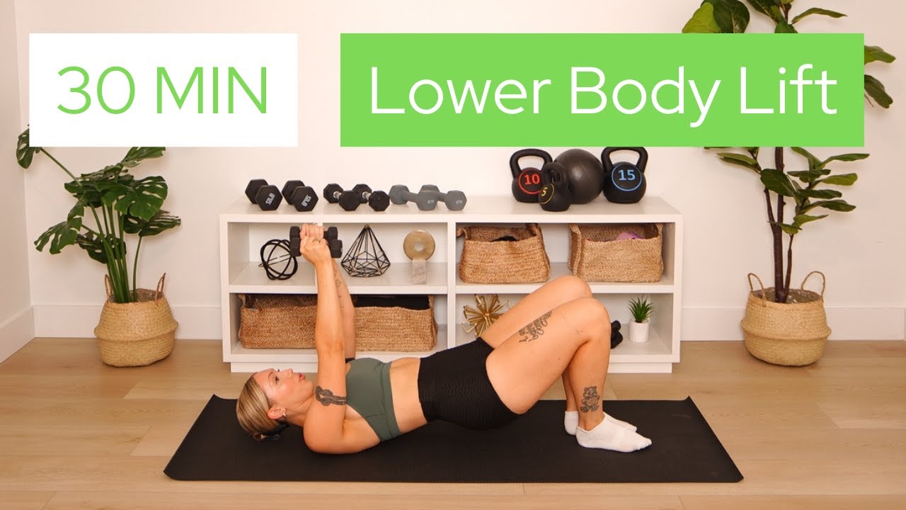 30 MIN LOWER BODY WORKOUT | At Home Leg Strength Lift - YouTube