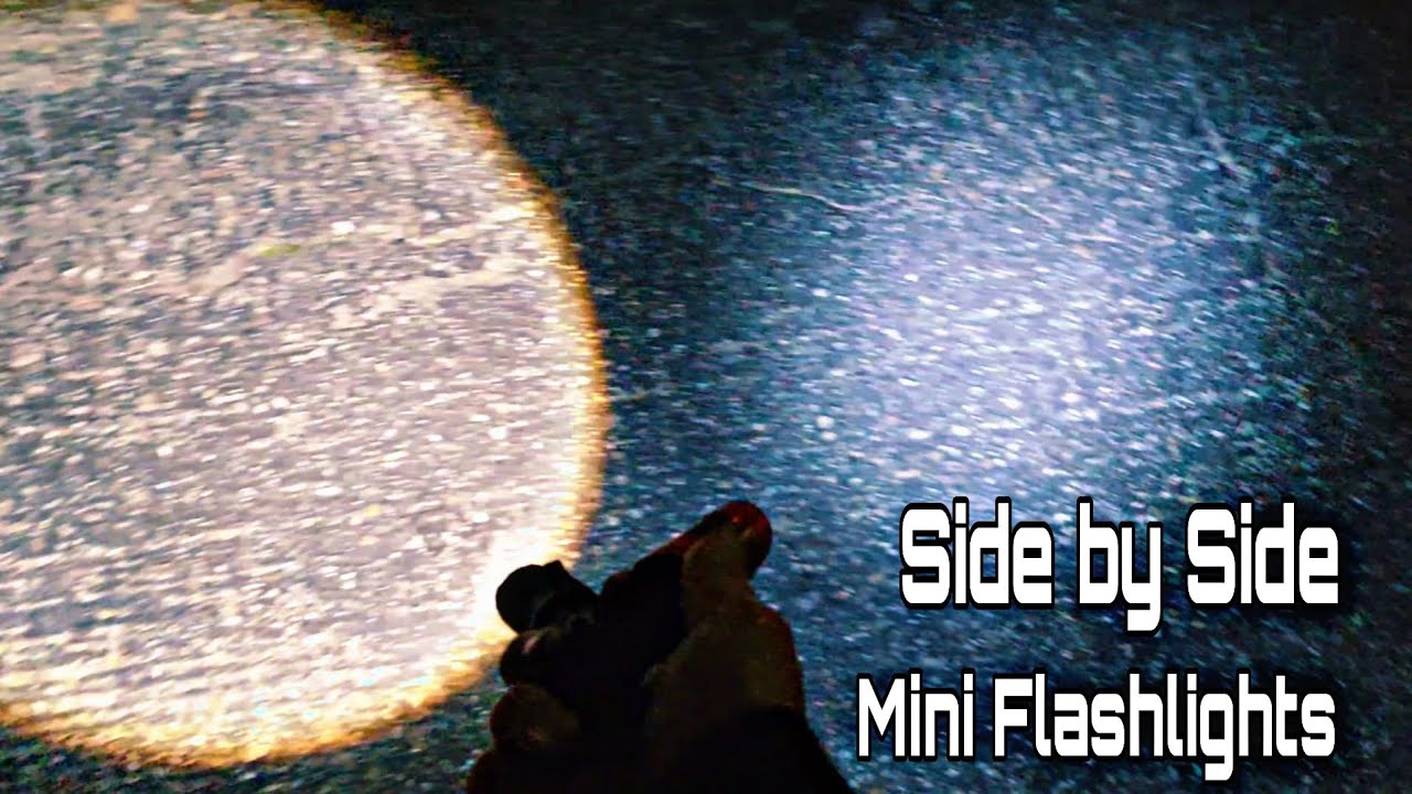 Side by Side Comparison 2 Types of Mini Flashlights - YouTube