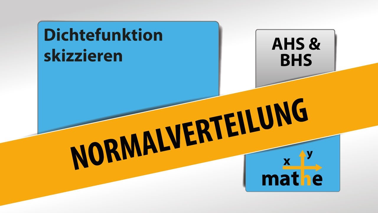 Dichtefunktion skizzieren (Gauß'sche Glockenkurve) - Normalverteilung ...