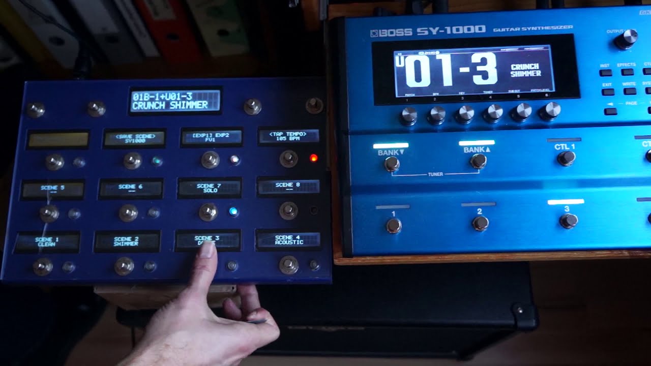 Sneak peak: Boss SY1000 scene mode with the VController - YouTube
