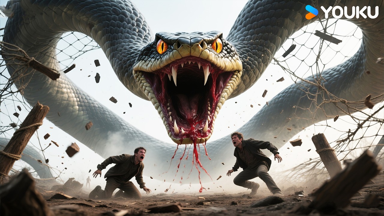 🐍Mutant Giant Yellow Snake SAVES Man at Critical Moment ...
