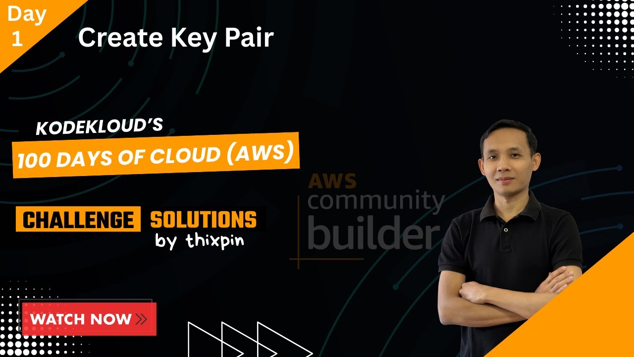 Day 1: Create Key Pair | 100 Days of Cloud (AWS) - YouTube