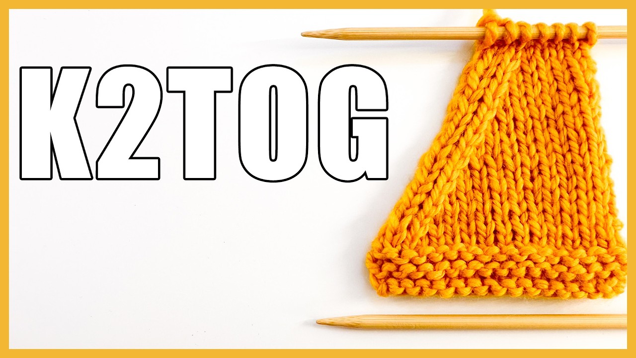 How to KNIT 2 Together for TOTAL Beginners - YouTube