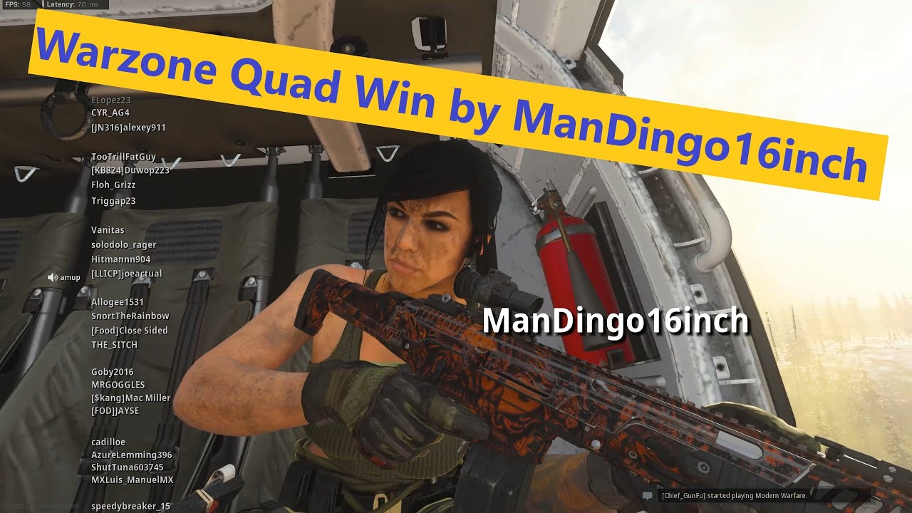 Warzone QUAD WIN by ManDingo16inch 05/13/2020 - YouTube