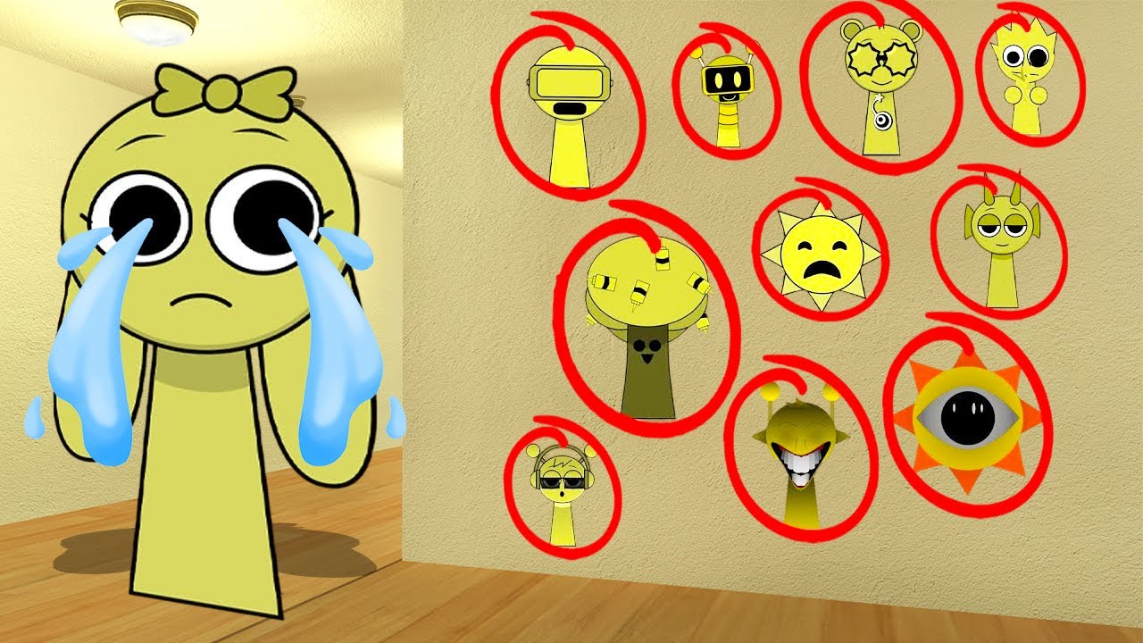 Sad Mustard Pinki wants me to bring her All Babies Sprunki Families in ...