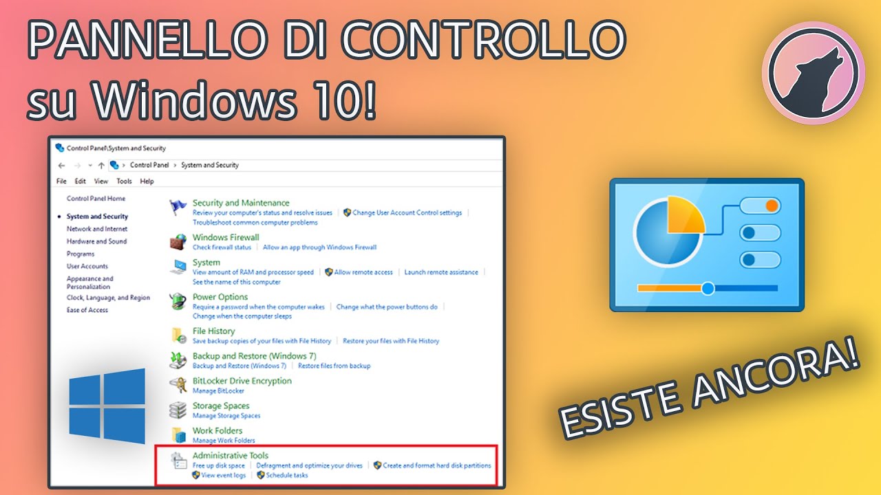 Pannello di Controllo su Windows 10 - Come Aprire (esiste ancora) - YouTube