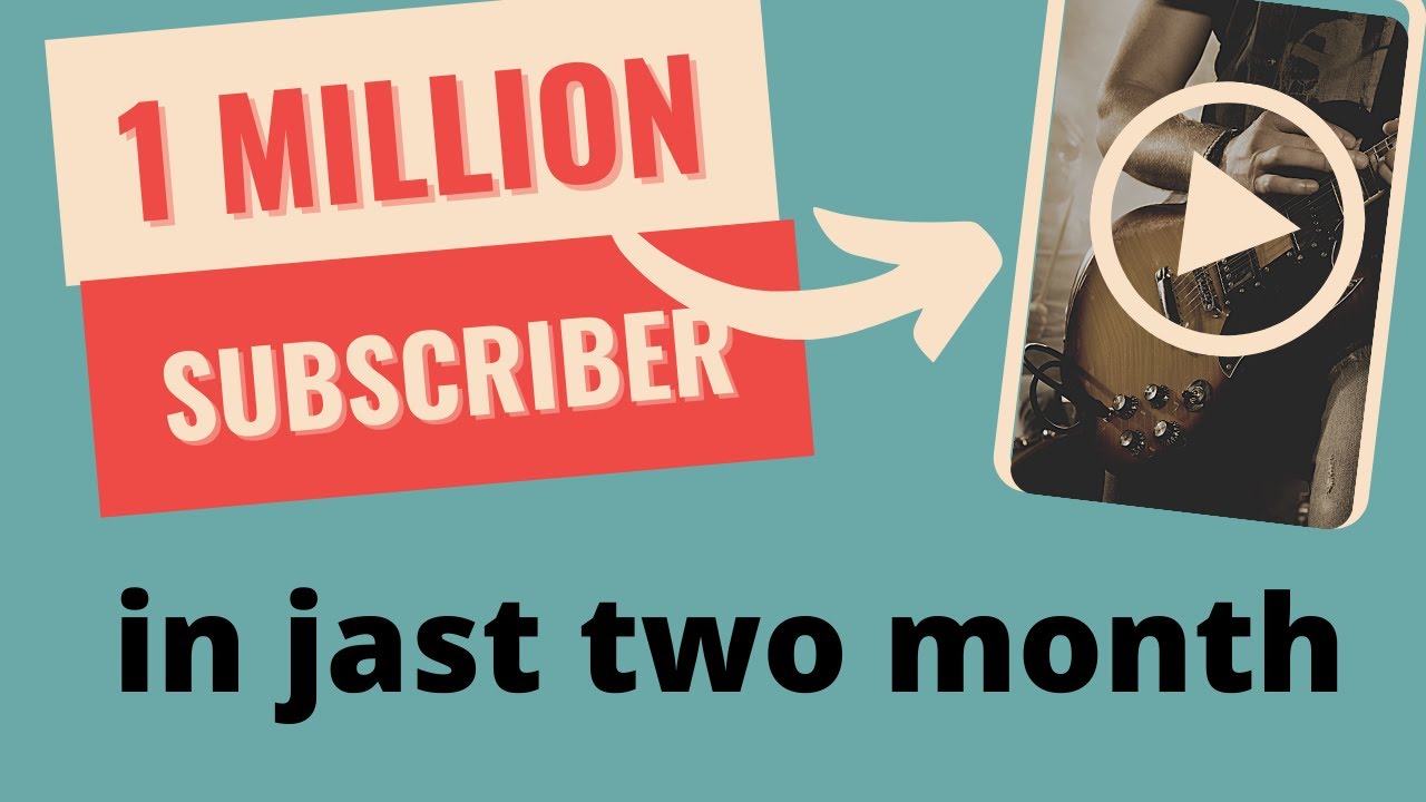 One Million YouTube Subscribers in two month | how to earn from YouTube ...