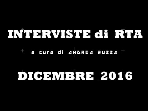 INTERVISTE su RTA di ANDREA RUZZA DICEMBRE 2016 Canale 665 e 98 - YouTube