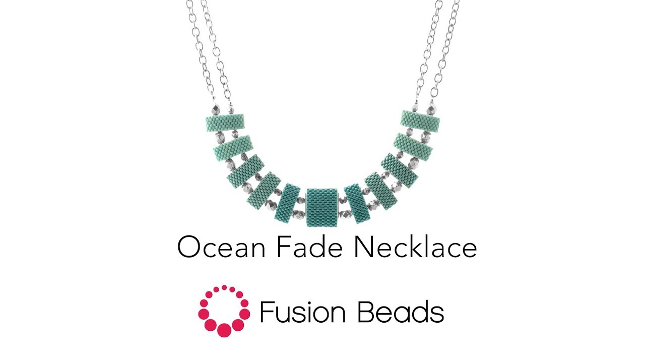 Learn how to create the Ocean Fade Necklace by Fusion Beads - YouTube