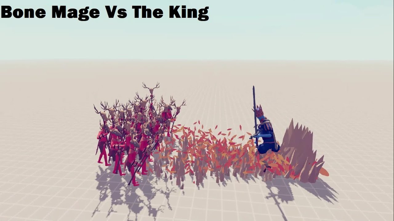 20x Bone Mage Vs 1 The King TABS-Totally Accurate Battle Simulator ...
